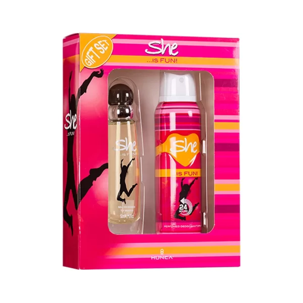 She Is Fun 50 Ml Edt Kadın Parfüm + 150 Ml Deodorant Set Elektro Sepeti